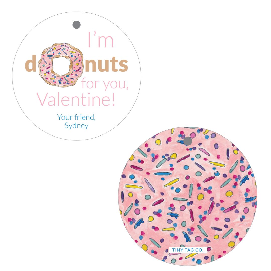 I'm Donuts for you Valentine {round} – Tiny Tag Co.