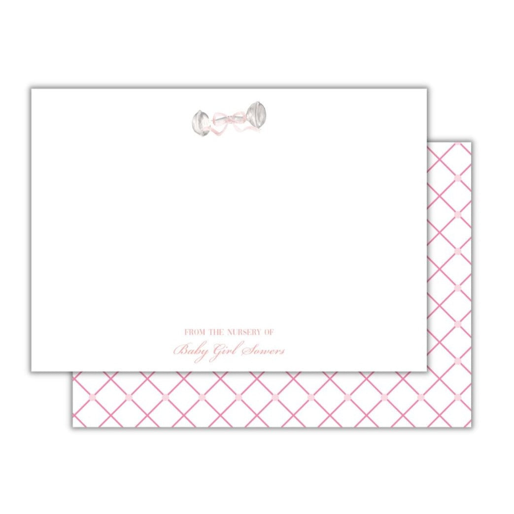 Baby Rattle Nursery Notes-Pink – Tiny Tag Co.