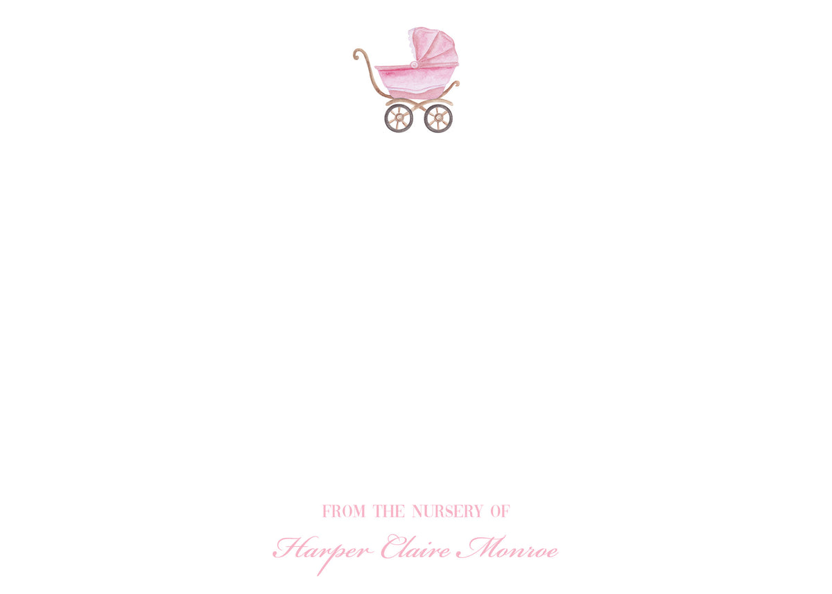 Baby Pram Nursery Notes-Pink – Tiny Tag Co.